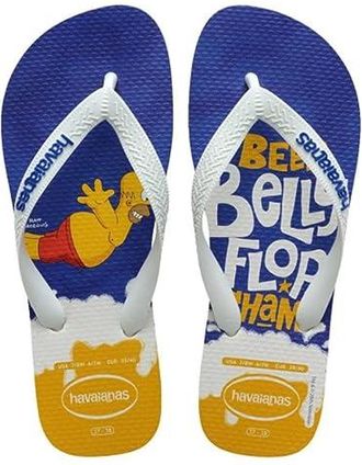 Havaianas Simpsons, Flip Flop Unisex Adults, White White Blue Star Blue Star, 7.5/8 UK