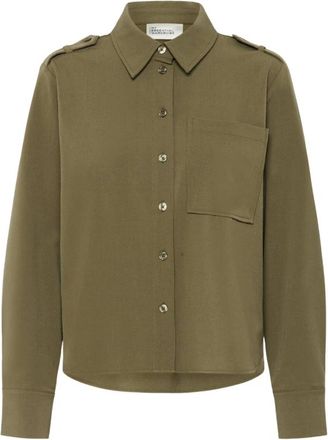 MY ESSENTIAL WARDROBE Femme, Blouses et Chemises, Vert, Taille: 40 FR Short Shirt