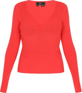 Faina Pullover Frauen Rot