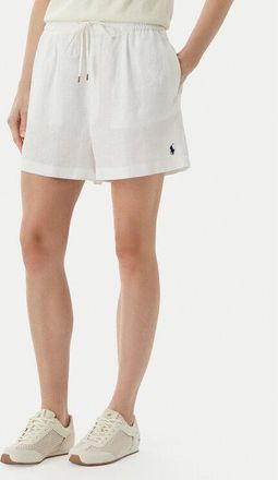Polo Ralph Lauren Stoffshorts 211A12950002 Wei&szlig; Relaxed Fit