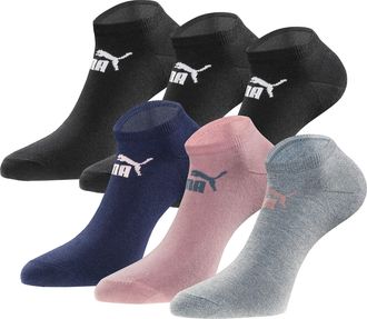 Puma Sneakersocken 18 Paar Pack Statement Edition - Damen und Herren - Black-Lady-Light Season - Gr. 35-38