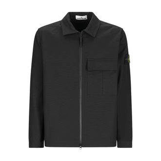 Stone Island Homme, Vestes, Noir, Taille: M Chemise &eacute;paisse Comfort-fit