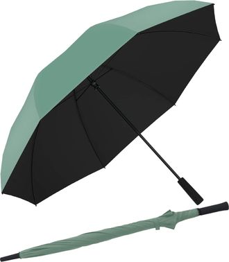 Doppler zero XXL Ultra Sun Golf Regenschirm mit UV-Schutz - malachite green-black