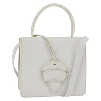 Loewe Pre-owned Cuir sacs-main - Femme - Pre-owned - Blanc - Taille: ONE Size