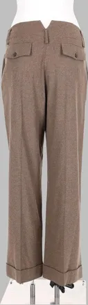 Alysi Wide-Leg Tailored Trousers - Beige