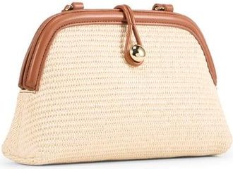 Petite Mendigote Sac pochette Summer en raphia