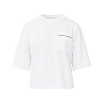 Brunello Cucinelli Damen, Oberteile, Wei&szlig;, LGr&ouml;&szlig;e