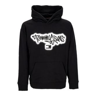 Tommy Hilfiger Graffiti Hoodie Lightweight Sweatshirt - - Sweatshirts & Hoodies - Herren - Schwarzk - M