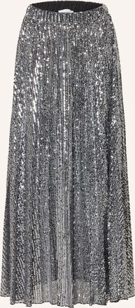 Rich & Royal Mesh-Rock Mit Pailletten silber