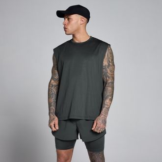 MyProtein D&eacute;bardeur mesh oversize Hybrid MP homme - Noir d&eacute;lav&eacute; - XS