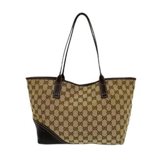 Gucci Sac cabas en toile et cuir GG Pre-owned - Femme - Pre-owned - Brun - Taille: ONE Size