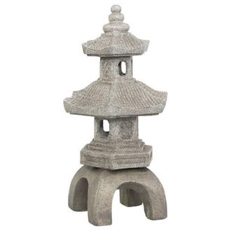 Atmosphera Atmosphera - Pagode d&eacute;co ext&eacute;rieure uchi h.66,5cm magn&eacute;sie Gris
