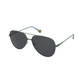 Polaroid unisex, Accessoires, Vert, Taille: 60 MM Lunettes de soleil unisexes en m&eacute;tal vert