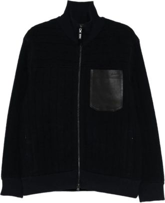 Brioni Homme, Pulls, Bleu, Taille: M Veste &agrave; poches poitrine