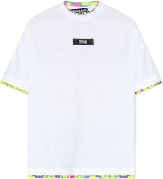 Versace Jeans Couture Homme, Tops, Blanc, Taille: S T-Shirt Logo Animalier