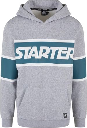 Starter Black Label Starter Across Stripe Hoodie heathergrey/Teal, XXL