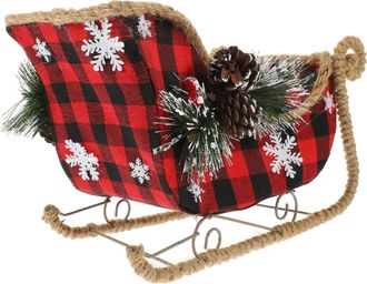 Aboofan Weihnachtsschlitten Dekoration Aus Metall Kleiner Tisch Schlitten Für Weihnachtsfeier Leicht Und Kompakt Dekoratives Schlittenmodell Für Wohnzimmer Un