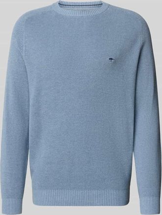 Fynch-Hatton Regular Fit Strickpullover aus reiner Baumwolle