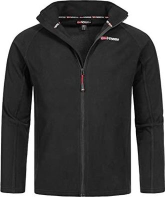 Geographical Norway Tug Men Full Zip - Polaire Fine Homme Chaude Fermure Zip - Veste Automne Hiver Printemps Chaud Hommes - Longues Manches Pull Fourrure Doux Confort Out