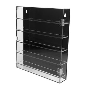 Luxshiny Acryl Vitrine Für Spielzeugautos Kinder Mehrschichtiger Modell Displayhalter Transparent Aufbewahrungsbox Mit Schwarzem Sockel Sammler Zubehör