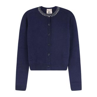 Semicouture Femme, Pulls, Bleu, Taille: 38 FR Cardigan Hennie
