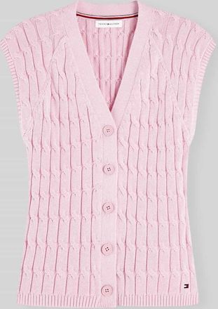 Tommy Hilfiger Regular Fit Strickweste aus reiner Baumwolle
