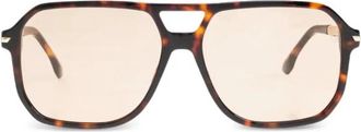 Victoria Beckham Femme, Accessoires, Brun, Taille: 59 MM Lunettes de soleil pilote