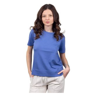 Gran Sasso Femme, Pulls, Violet, Taille: 42 FR Maille &agrave; col rond