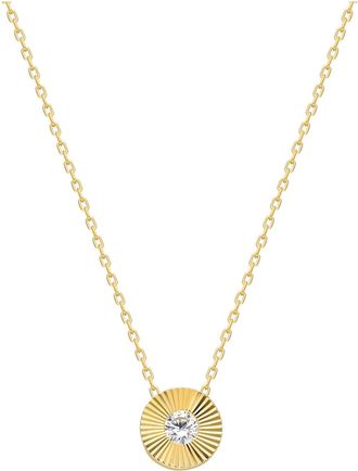 Dkeniz Dkeniz Halskette 925 Sterling Silber Zirkonia Wei&szlig;