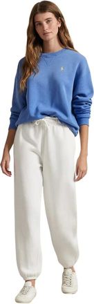 Ralph Lauren Femme, Sweatshirts et sweats &agrave; capuche, Bleu, Taille: 38 FR Sweat col rond en molleton - Ralph Lauren - S