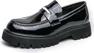 Generic Mocassins tendance pour homme - Bout rond - Semelle antid&eacute;rapante - Pour le travail quotidien et les loisirs, noir 1, 41 1/3 EU