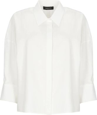 Fabiana Filippi Femme, Blouses et Chemises, Blanc, Taille: 36 FR Chemise Cropped