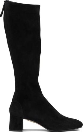 Aquazzura Stiefel - Ankle Boots In Kid Suede - Gr. 40 (EU) - in Schwarz - für Damen