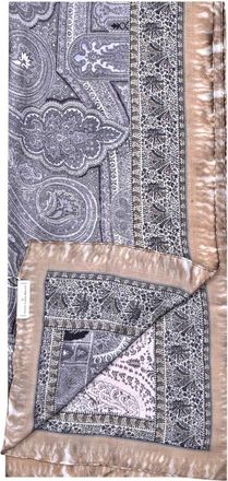 Pierre-Louis Mascia Femme, Accessoires, Gris, Taille: ONE Size Paisley Silk Scarf