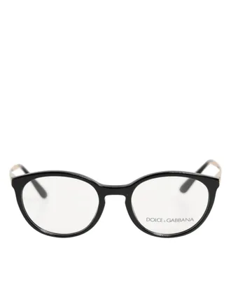 Dolce & Gabbana Womens Black Acetate Cat Eye Frame Eyeglass Reading Glass Accessory