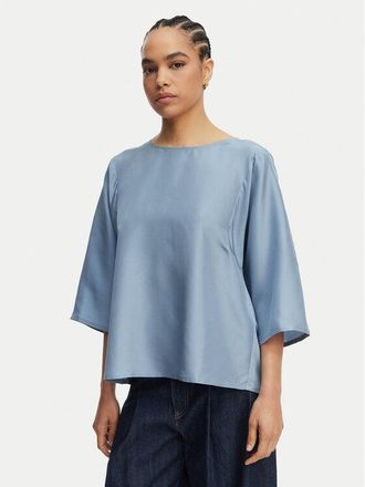 Max Mara Bluse Fastoso 2615941032 Blau Relaxed Fit