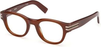 Ermenegildo Zegna Homme, Accessoires, Brun, Taille: 49 MM Monture optique