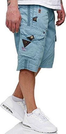 Geographical Norway Bermuda Shorts Perle Men, Couleur:Sky Tailles de Pantalons XXL