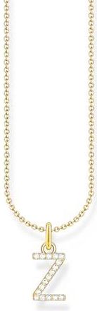 Thomas Sabo Collier lettre Z, argent doré avec zirconium, KE2265-414-14