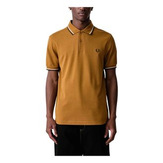Fred Perry Polo M3600 - Homme - Tops - Brun - Taille: L