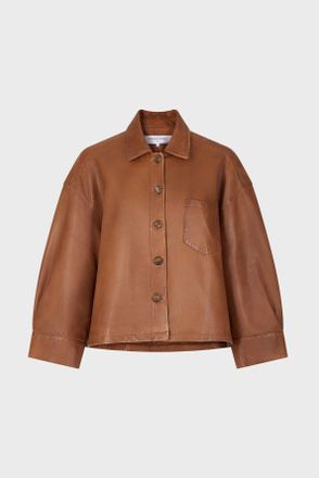 Gerard Darel Veste courte en cuir - JOCYA - Cigare