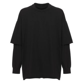 Rick Owens Baumwoll-Compound-Sweatshirt - - Sweatshirts & Hoodies - Herren - Schwarzk - ONE SIZE