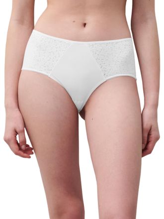 Chantelle Slip CHANTELLE NORAH, Damen, Gr. 36, wei&szlig;, Obermaterial: 71% Polyamid, 29% Elasthan, k&ouml;rpernah, Unterhosen Slip, florale Spitze, weiche Materialien