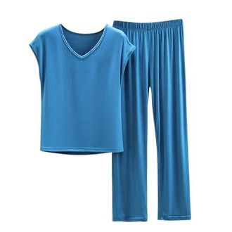 Generic V&ecirc;tements de sport 2 pi&egrave;ces pour femme - Imprim&eacute; papillon - Sweat-shirt - Pantalon de jogging avec poches - Ensemble de d&eacute;tente 2 pi&egrave;ces pour femme, b