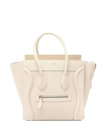 Celine mini sac à main Luggage (2000) - Tons neutres