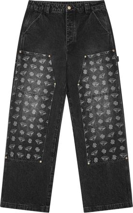 Billionaire Boys Club Homme, Jeans, Noir, Taille: W28 Pantalon Carpenter Denim Diamonds & Dollars Noirs