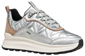 Geox Damen D SPHERICA ACTIF X2 Sneaker, Silver, 38 EU