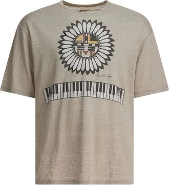 KAPITAL t-shirt à imprimé graphique - Tons neutres