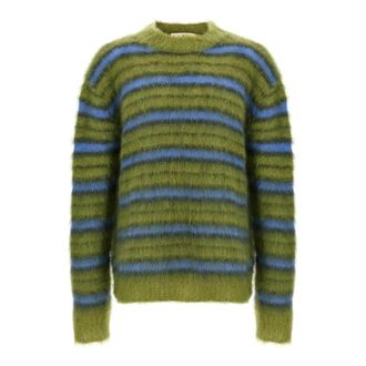 Marni Gestreifter Mohairpullover - - Knitwear - Herren - Mehrfarbig - XL