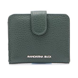 Mandarina Duck Mellow Leather Wallet, Accessoire de Voyage-Portefeuille Femmes, Pin Vert, Taille Unique